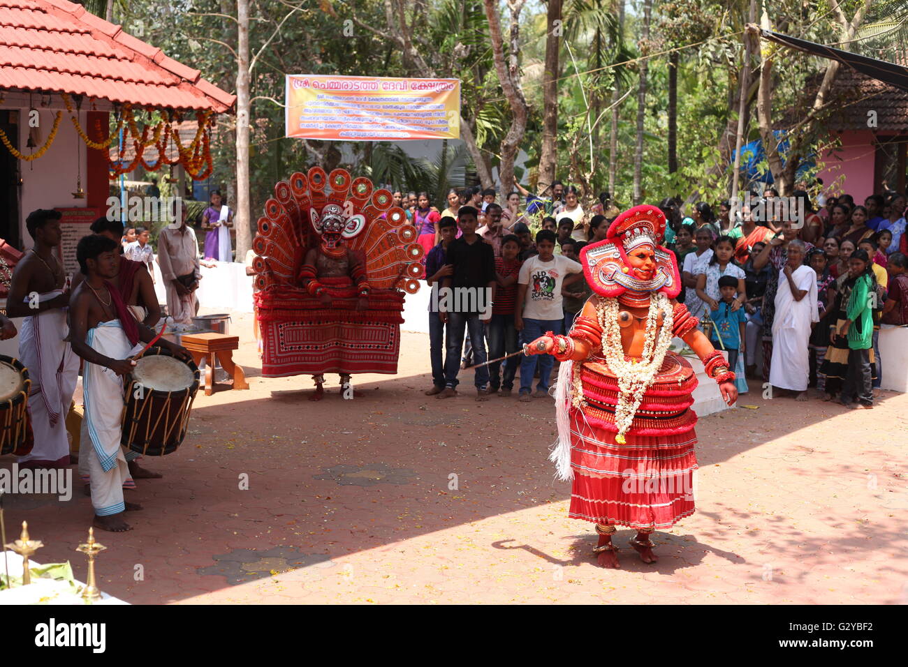 Theyyam ritualistic dance form kerala hi-res stock photography and ...