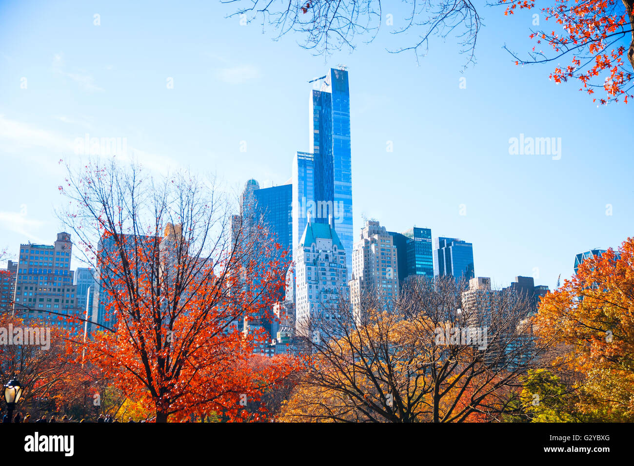 Nyc skyline autumn hi-res stock photography and images - Alamy