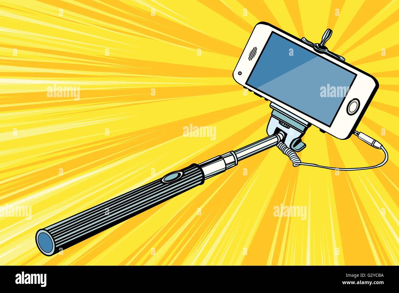 Shooting self picture Stock Vector Images - Alamy