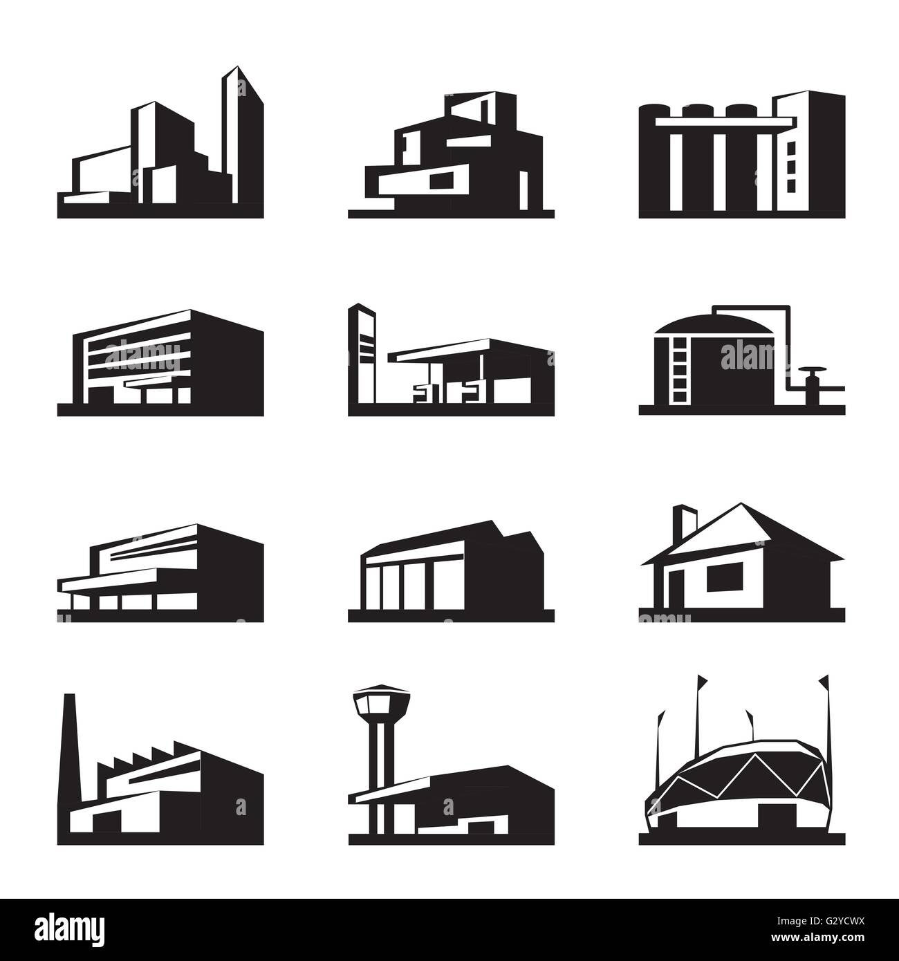 Various types of construction - vector illustration Stock Vector Image ...