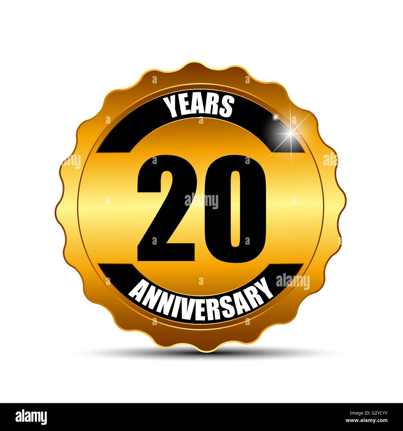 Anniversary Gild Label Sign Template Vector Illustration Stock Vector ... Anniversary Gild Label Sign Template Vector Illustration Stock Vector ...