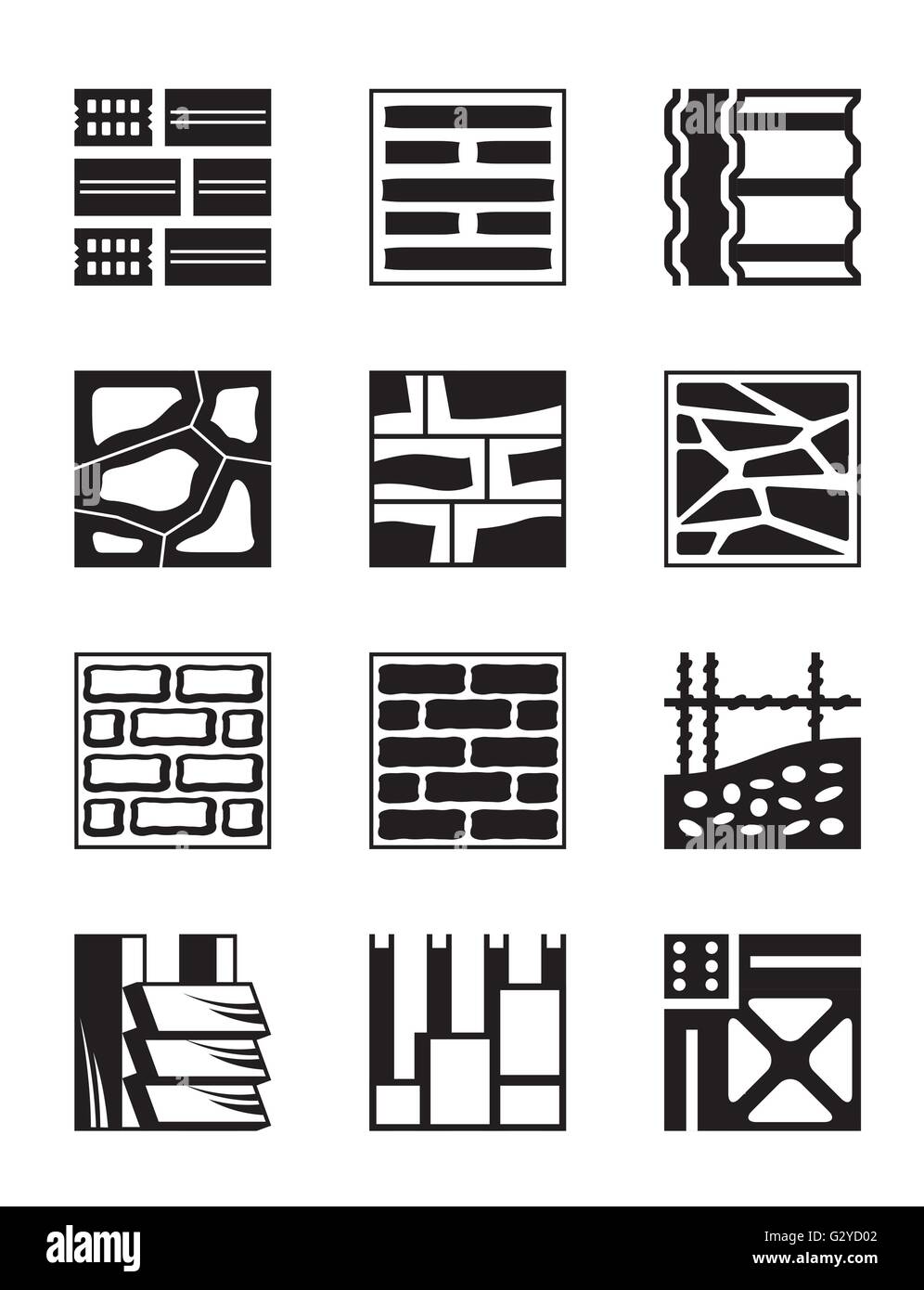 Various construction materials - vector illustration Stock Vector Image ...