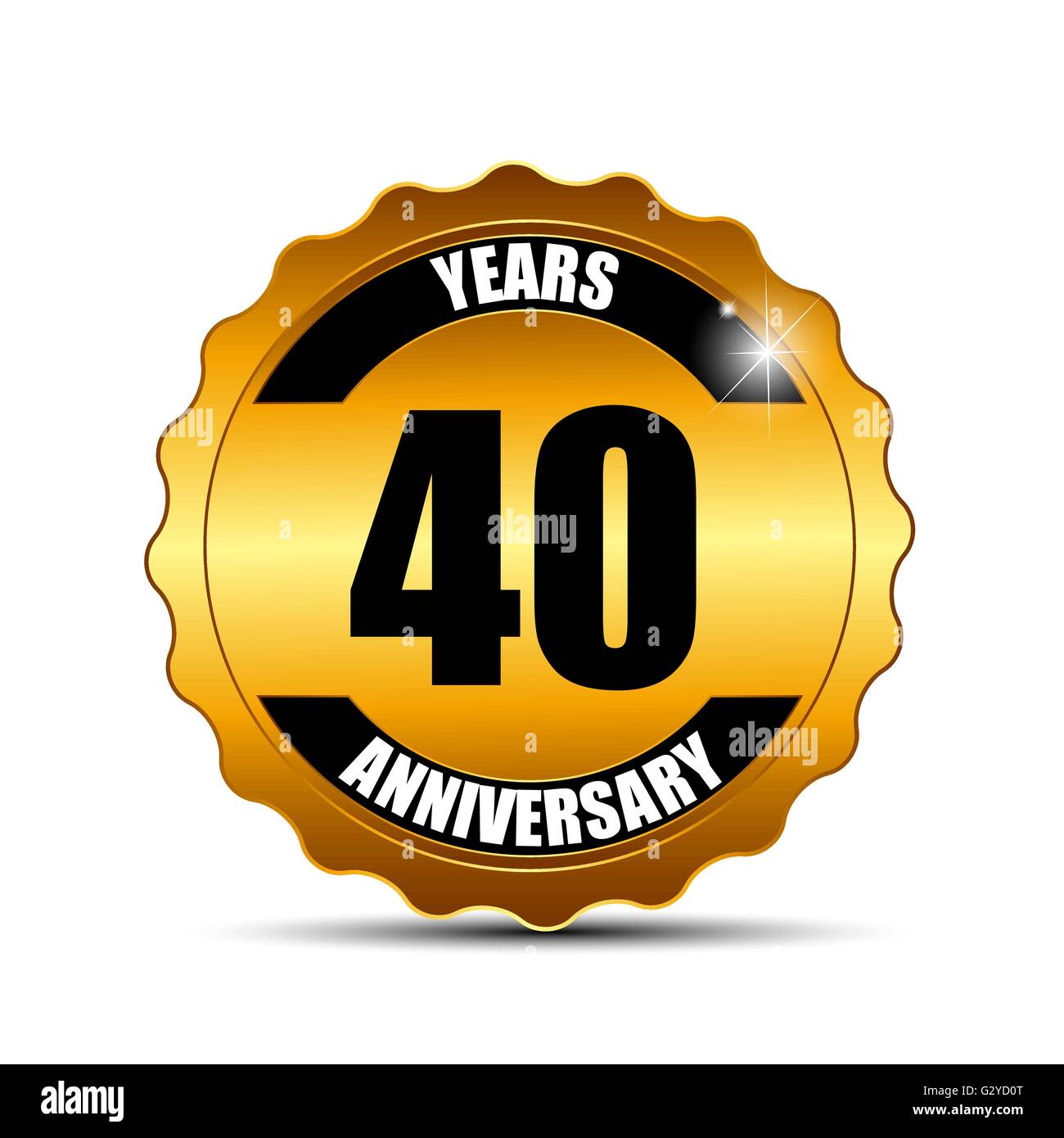 Anniversary Gild Label Sign Template Vector Illustration Stock Vector ... Anniversary Gild Label Sign Template Vector Illustration Stock Vector ...