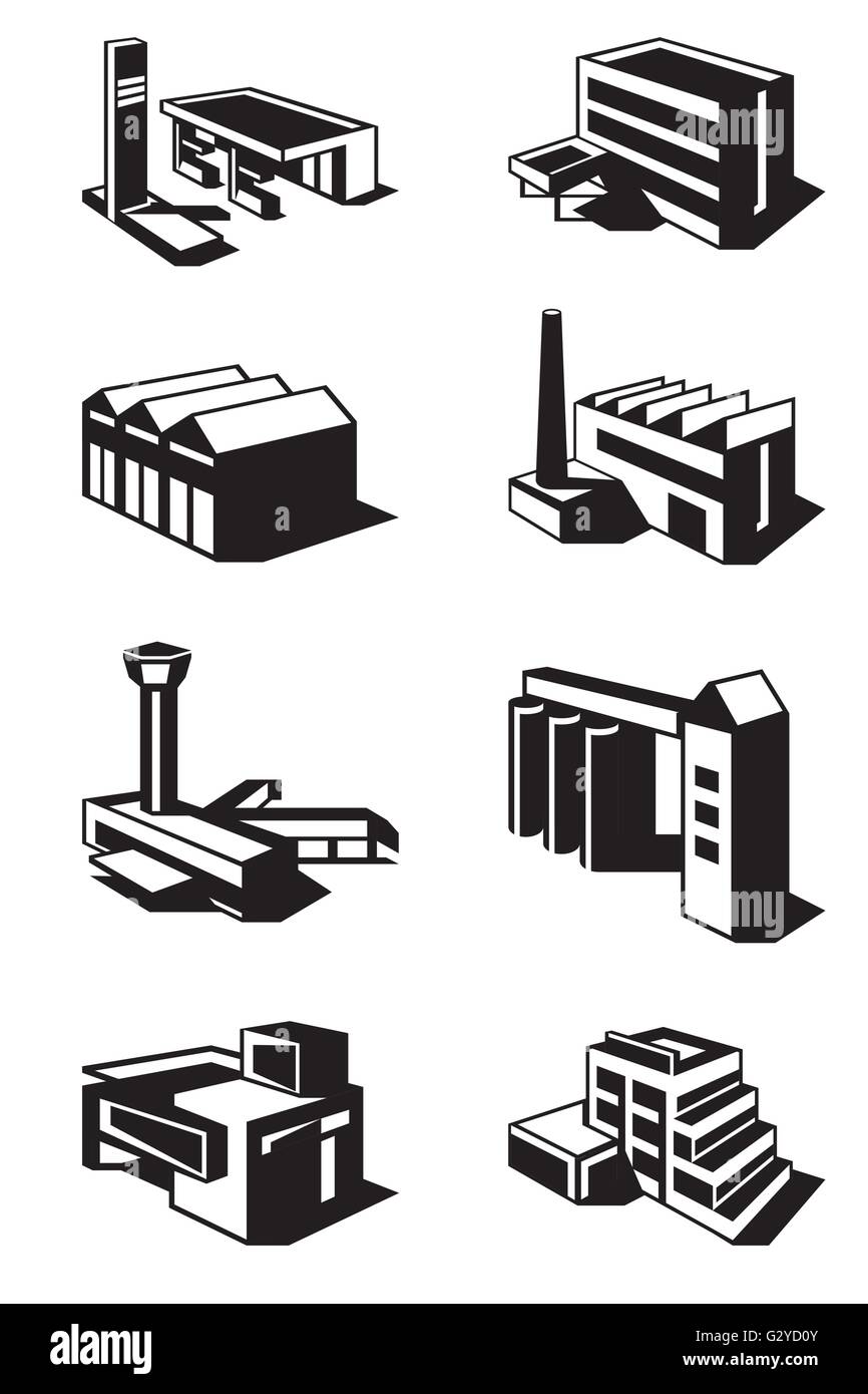 Various types of construction - vector illustration Stock Vector Image ...