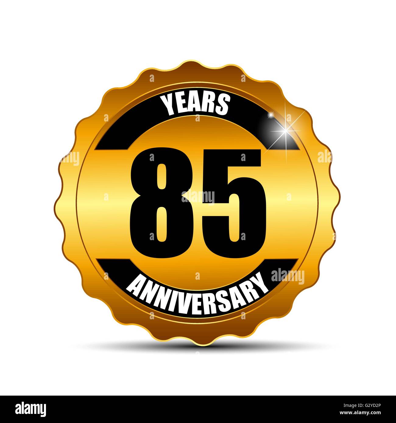 Anniversary Gild Label Sign Template Vector Illustration Stock Vector ... Anniversary Gild Label Sign Template Vector Illustration Stock Vector ...