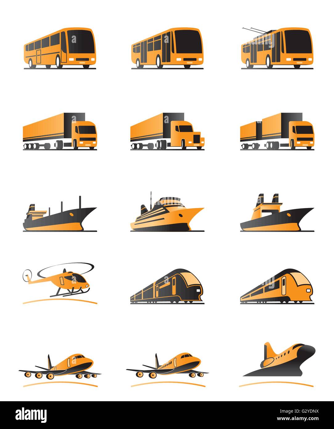 Passenger and cargo transportation - vector illustration Stock Vector ...