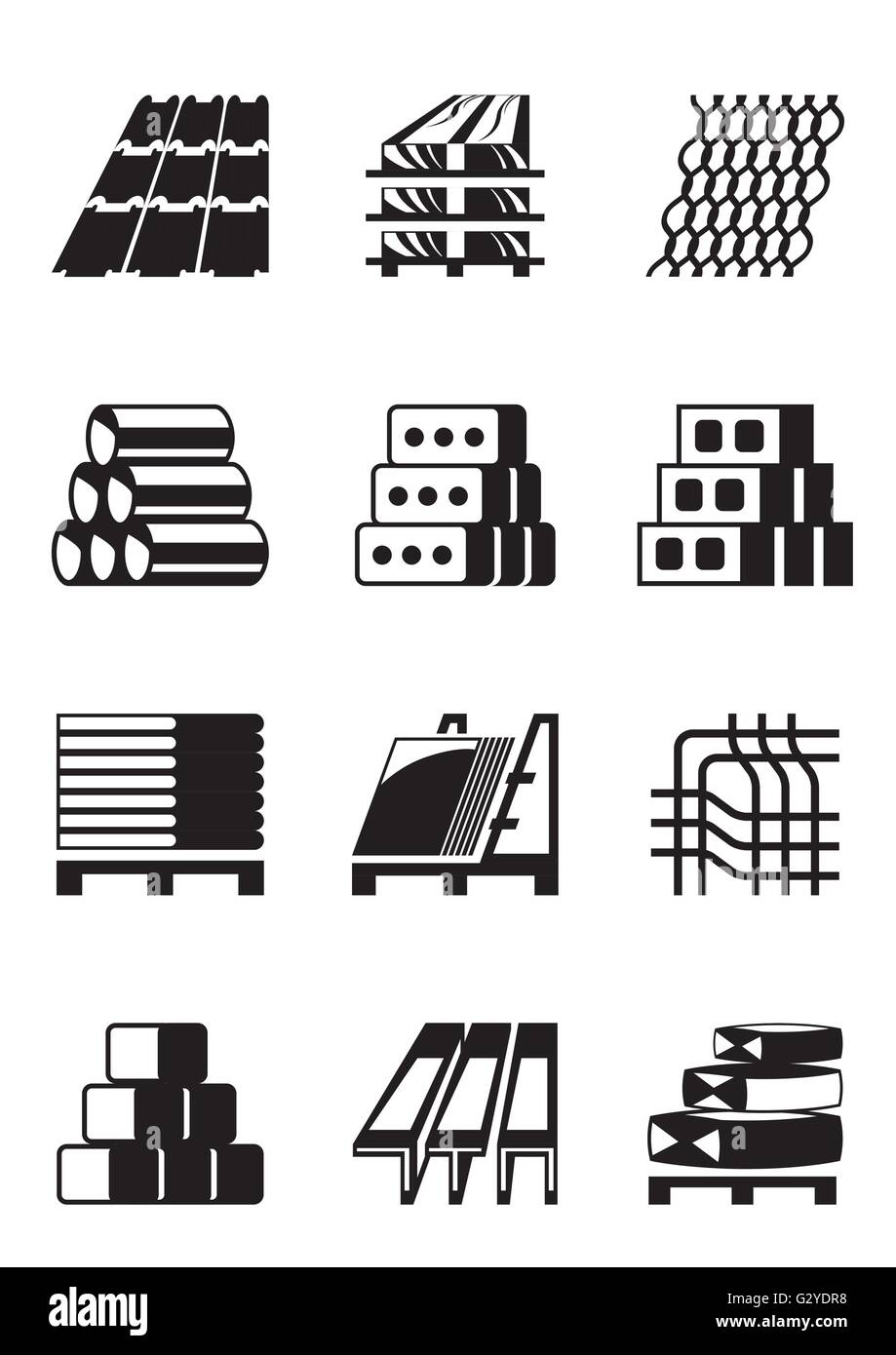 Building and construction materials - vector illustration Stock Vector ...