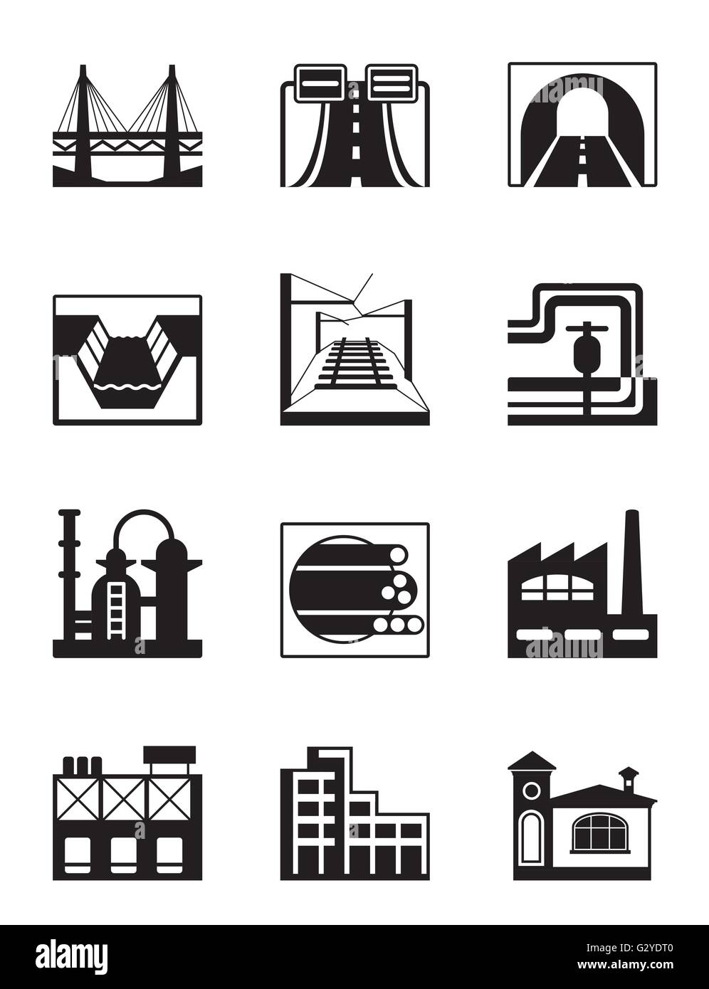 Various types of construction - vector illustration Stock Vector Image ...
