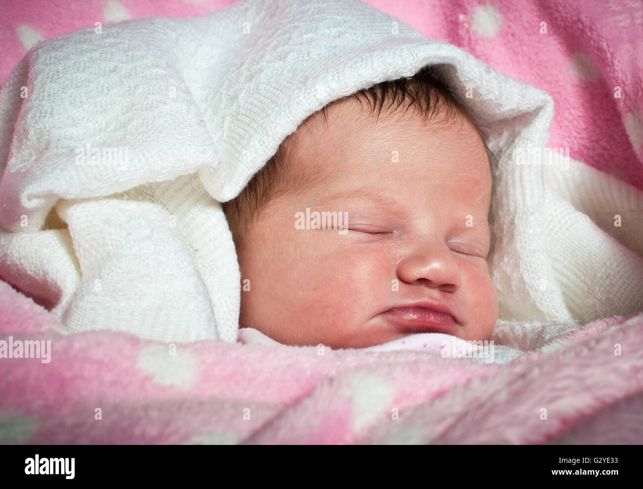 Newborn Baby Girl Wrapped In Pink Blanket at Delia Garibay blog