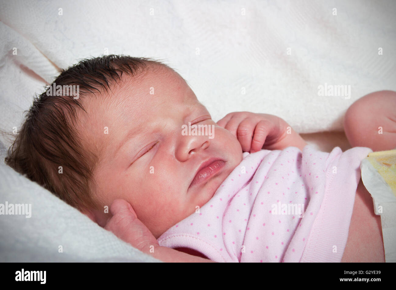 New born baby girl Stock Photo - Alamy