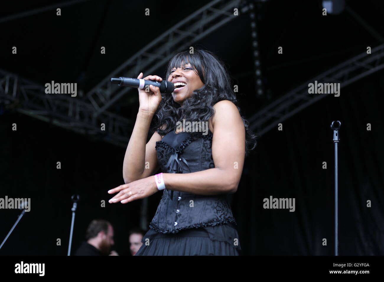 Irlam, Manchester, UK. 4th June, 2016. Jocelyn Knight performs live at ...