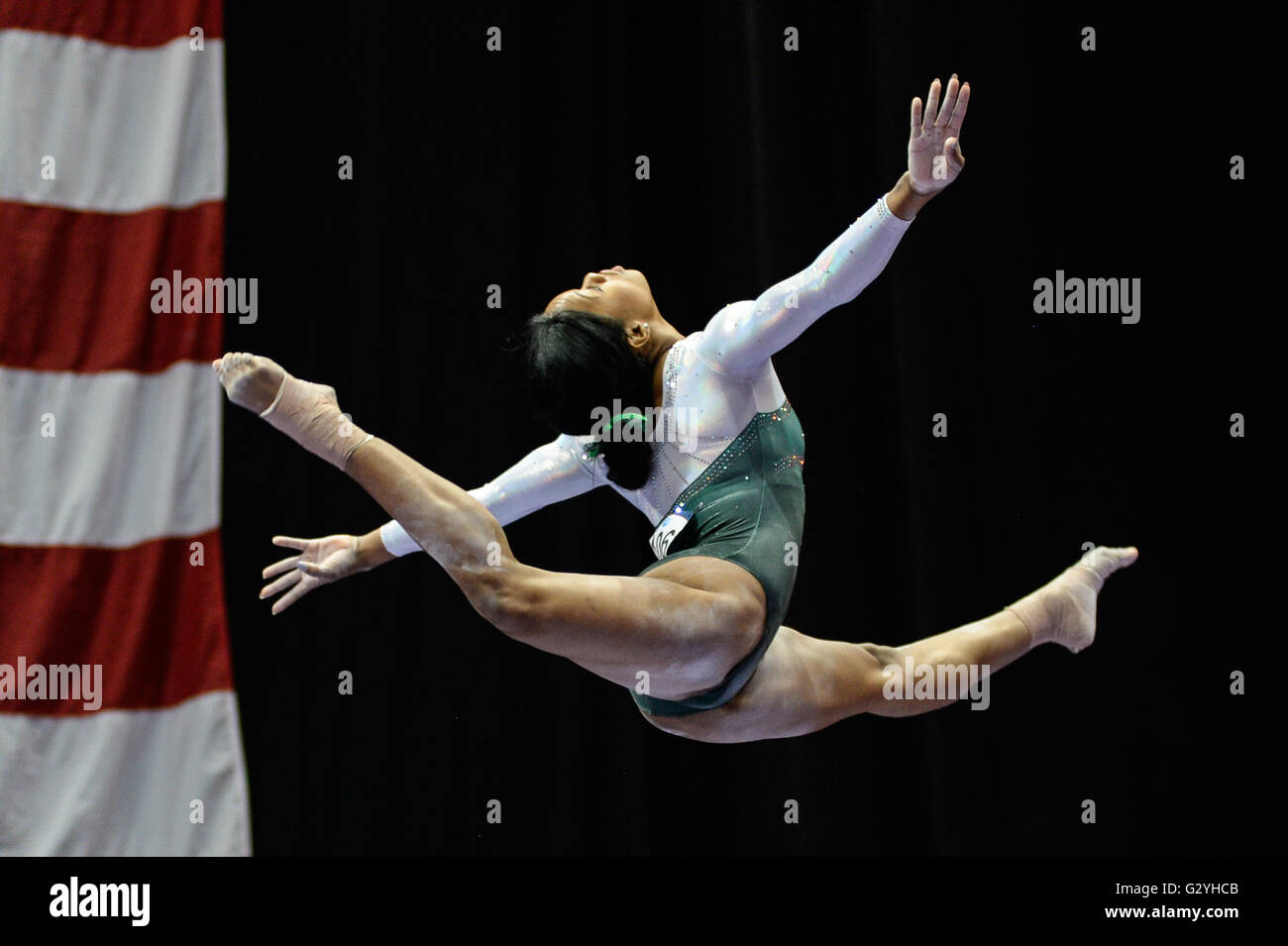 Hartford, Connecticut, USA. 4th June, 2016. Olympic champion GABRIELLE ...