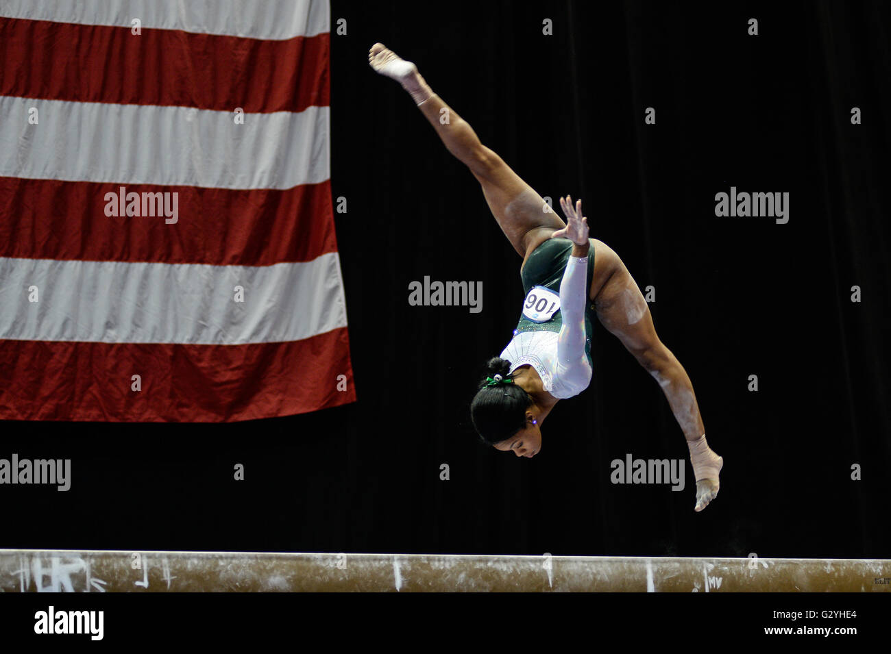 Hartford, Connecticut, USA. 4th June, 2016. Olympic champion GABRIELLE ...