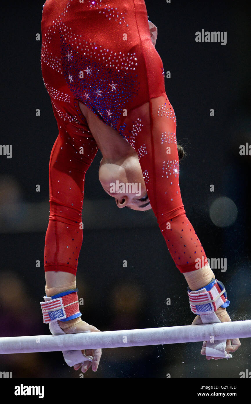 Hartford, Connecticut, USA. 4th June, 2016. Olympian ALEXANDRA RAISMAN ...