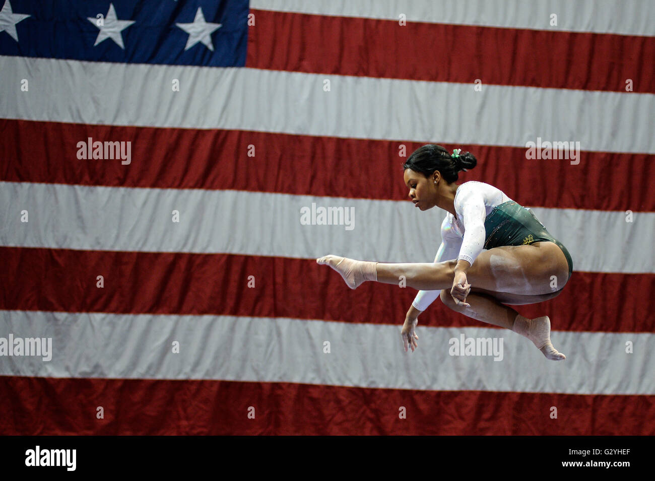 Hartford, Connecticut, USA. 4th June, 2016. Olympic champion GABRIELLE ...