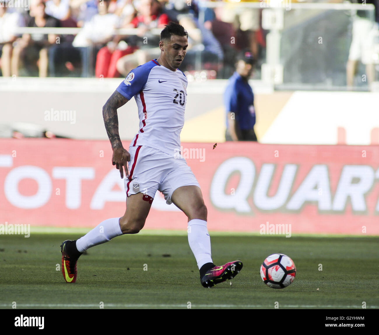 Los Angeles, California, USA. 3rd June, 2016. United States defender ...