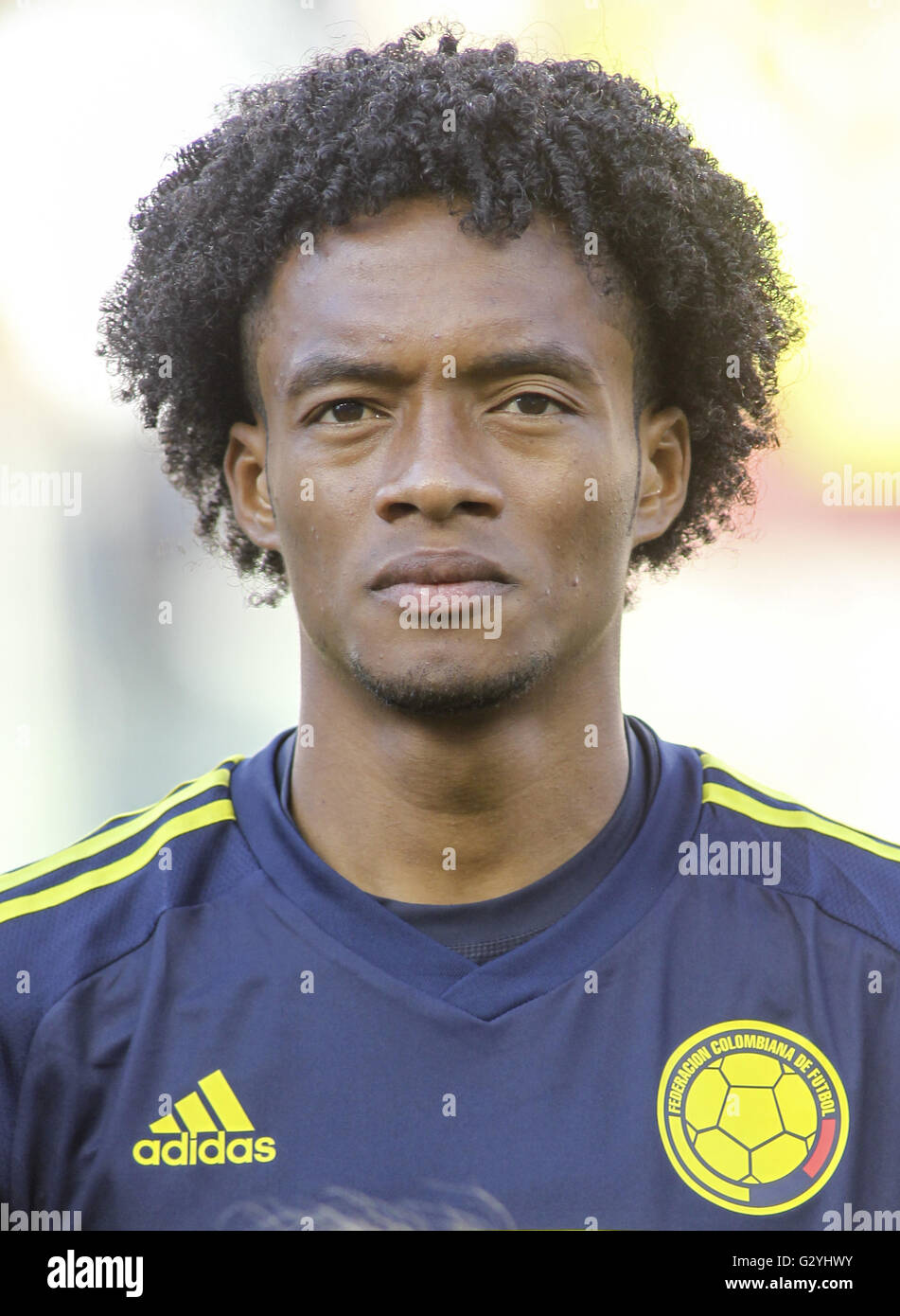Los Angeles, California, USA. 3rd June, 2016. Colombia midfielder Juan ...