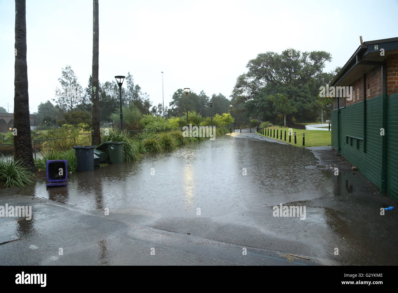 Sydney, Australia. 5 June 2016. Severe storms have hit Sydney causing ...
