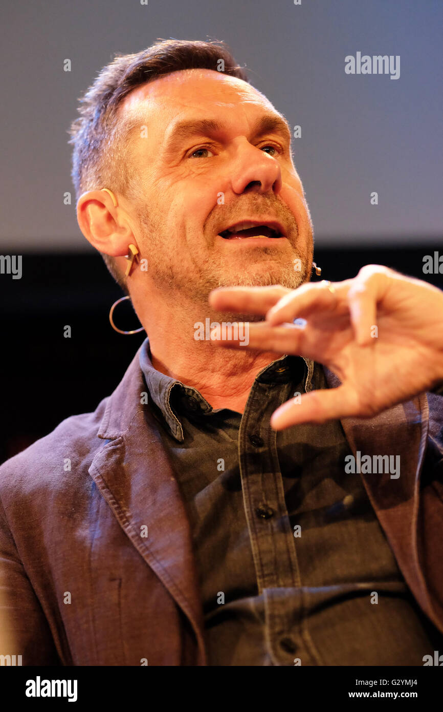 Hay Festival, Wales, UK - June 2016 - Paul Mason journalist and ...