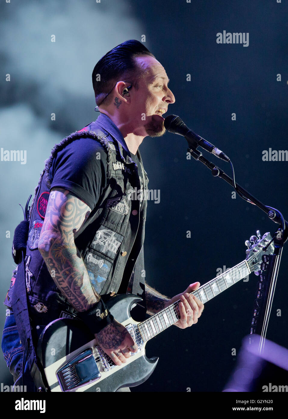 Nuremberg, Germany. 04th June, 2016. Singer and guitarist Michael ...
