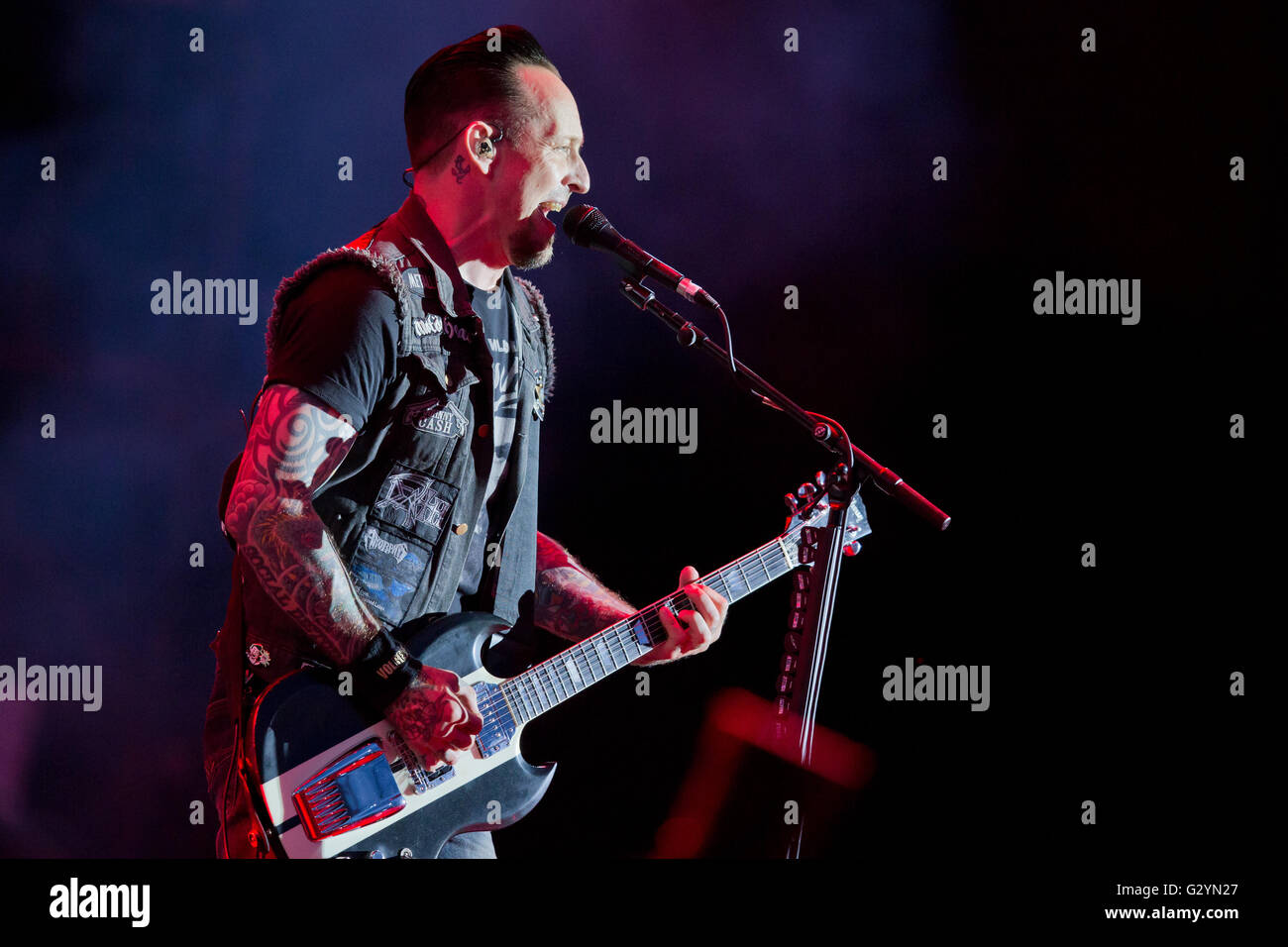 Nuremberg, Germany. 04th June, 2016. Singer and guitarist Michael ...