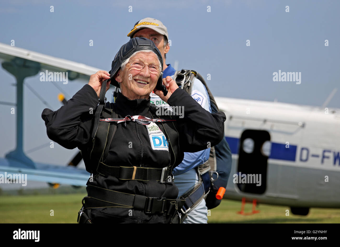90-year-old Johanna Quaas (front), who acccording to the Guinness World ...
