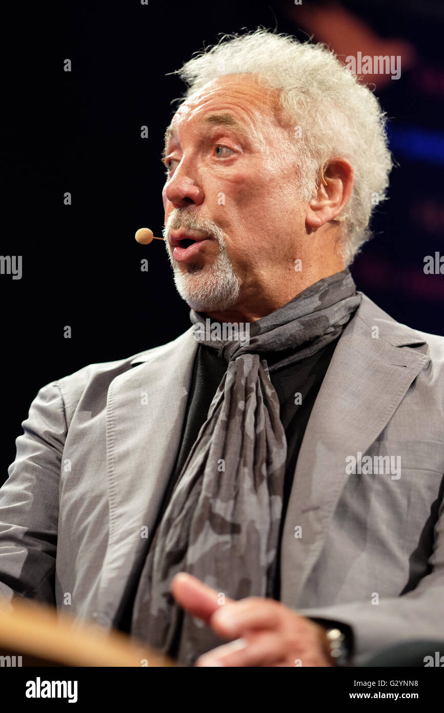 Hay Festival 2016, Wales, UK - Sunday 5th June 2016 - Tom Jones on ...