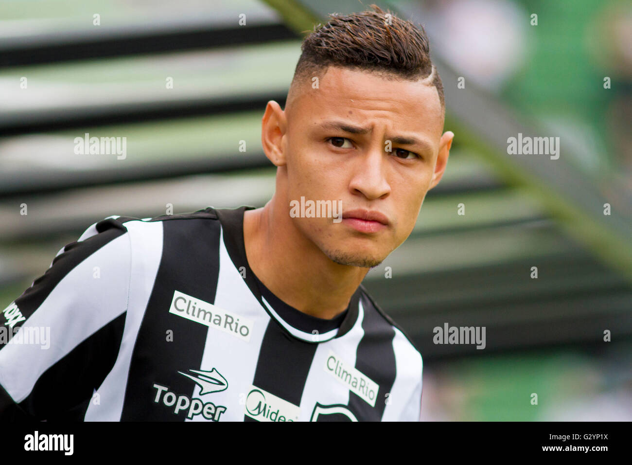 SAO PAULO, Brazil - 06/05/2016: SANTOS X BOTAFOGO - Neilton during the ...