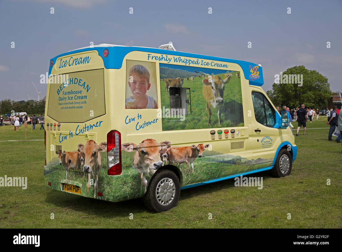 Ice cream van on display at the Classic Car show 2016 in Norman Park ...