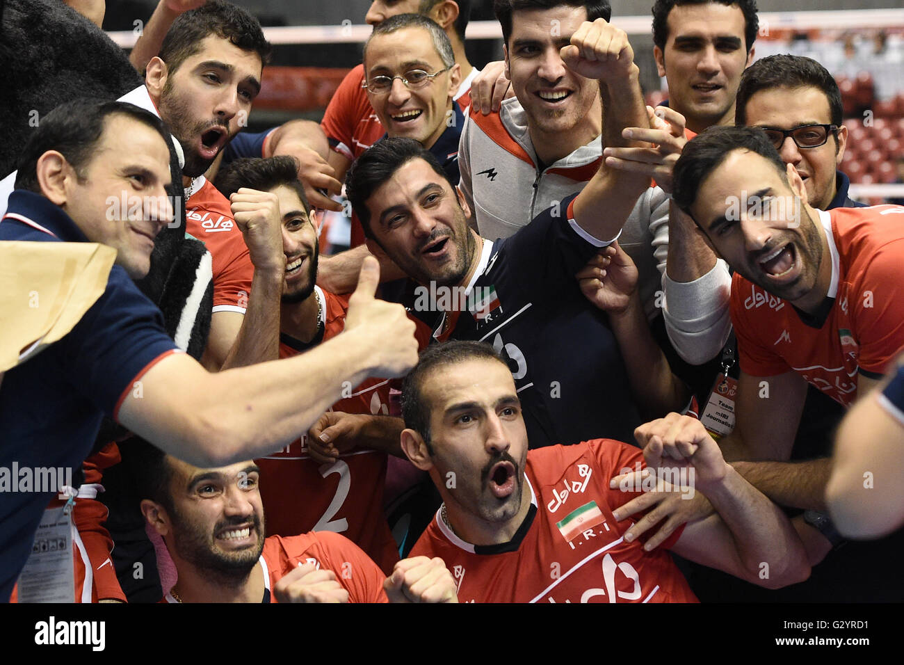 Iran team group (IRI), JUNE 5, 2016 - Volleyball : Men's Volleyball ...