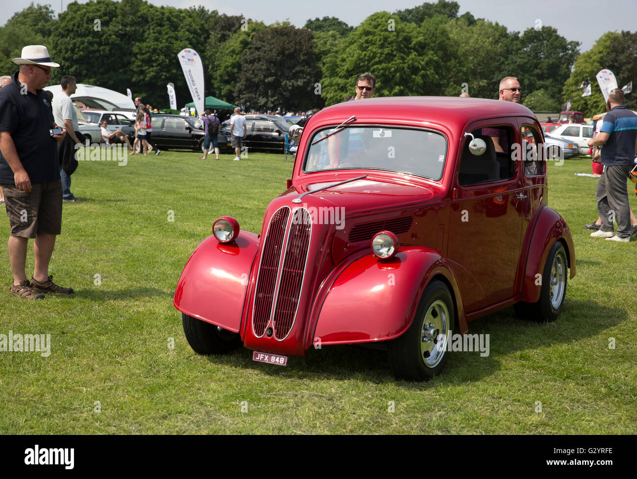 Red Ford Popular on display at the Classic Car show 2016 in Norman Park ...