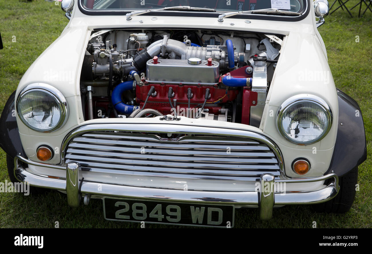 Mini mayfair engine on display at the Classic Car show 2016 in Norman ...