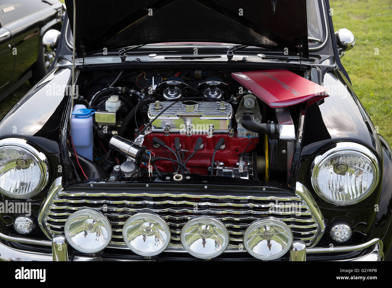 Austin Mini Mayfair on display at the Classic Car show 2016 in Norman ...