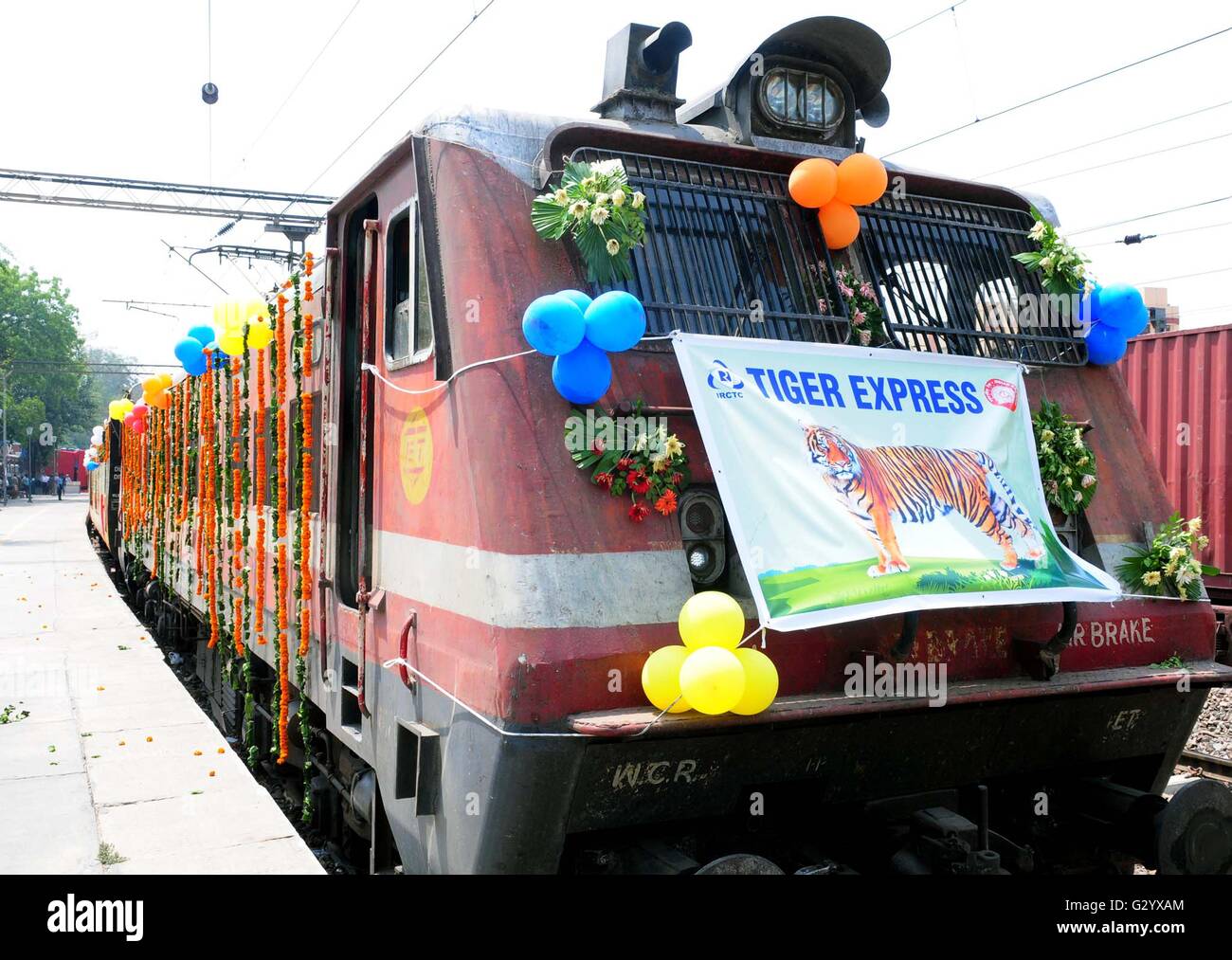 First train india hi-res stock photography and images - Alamy