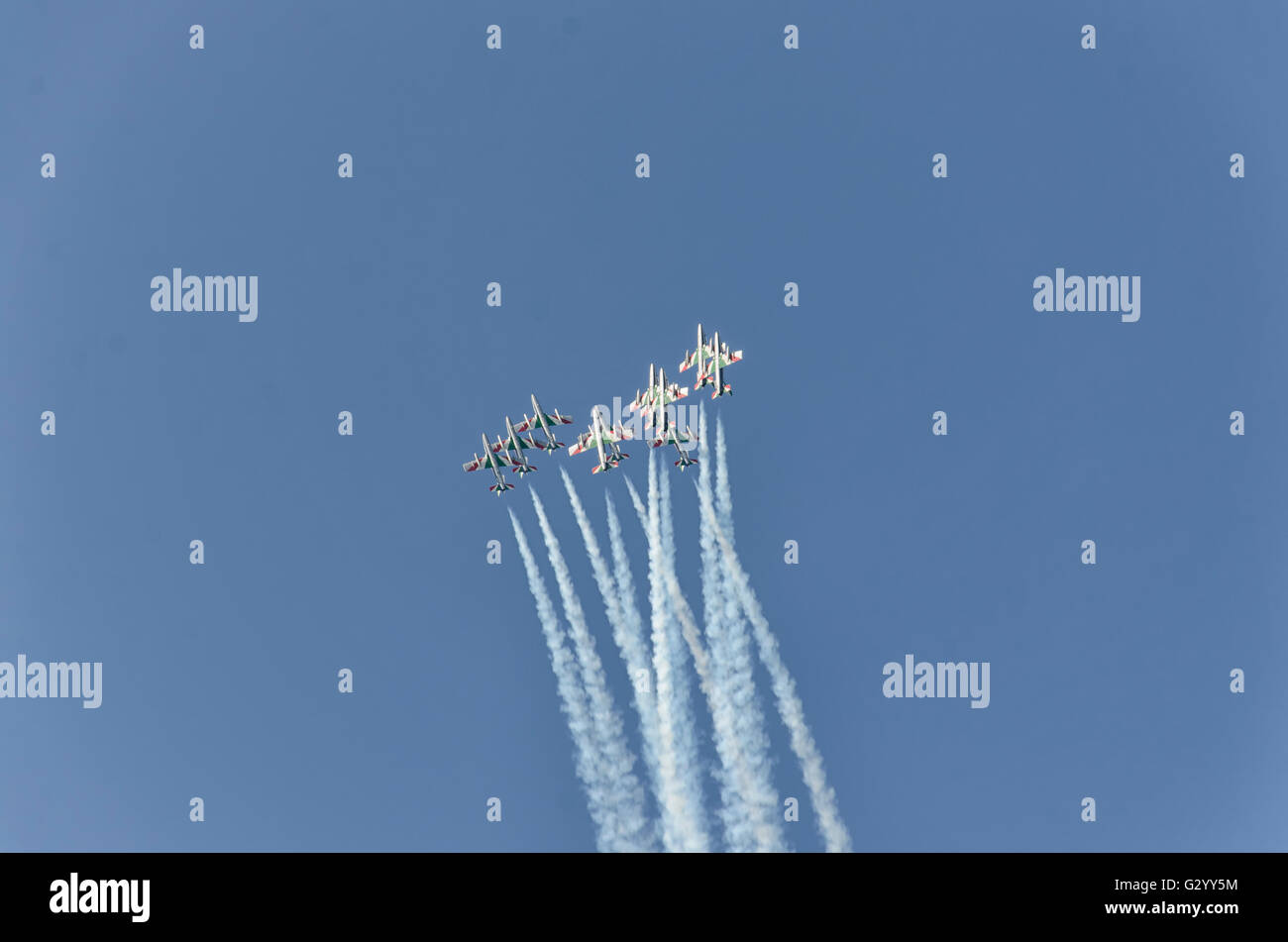 Bellaria, Italy. 05th June, 2016. The Frecce Tricolori, the Italian ...