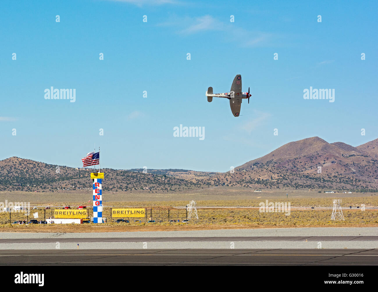 Nevada, Reno Air Races, Unlimited Air Racer, Hawker Sea Fury Stock ...