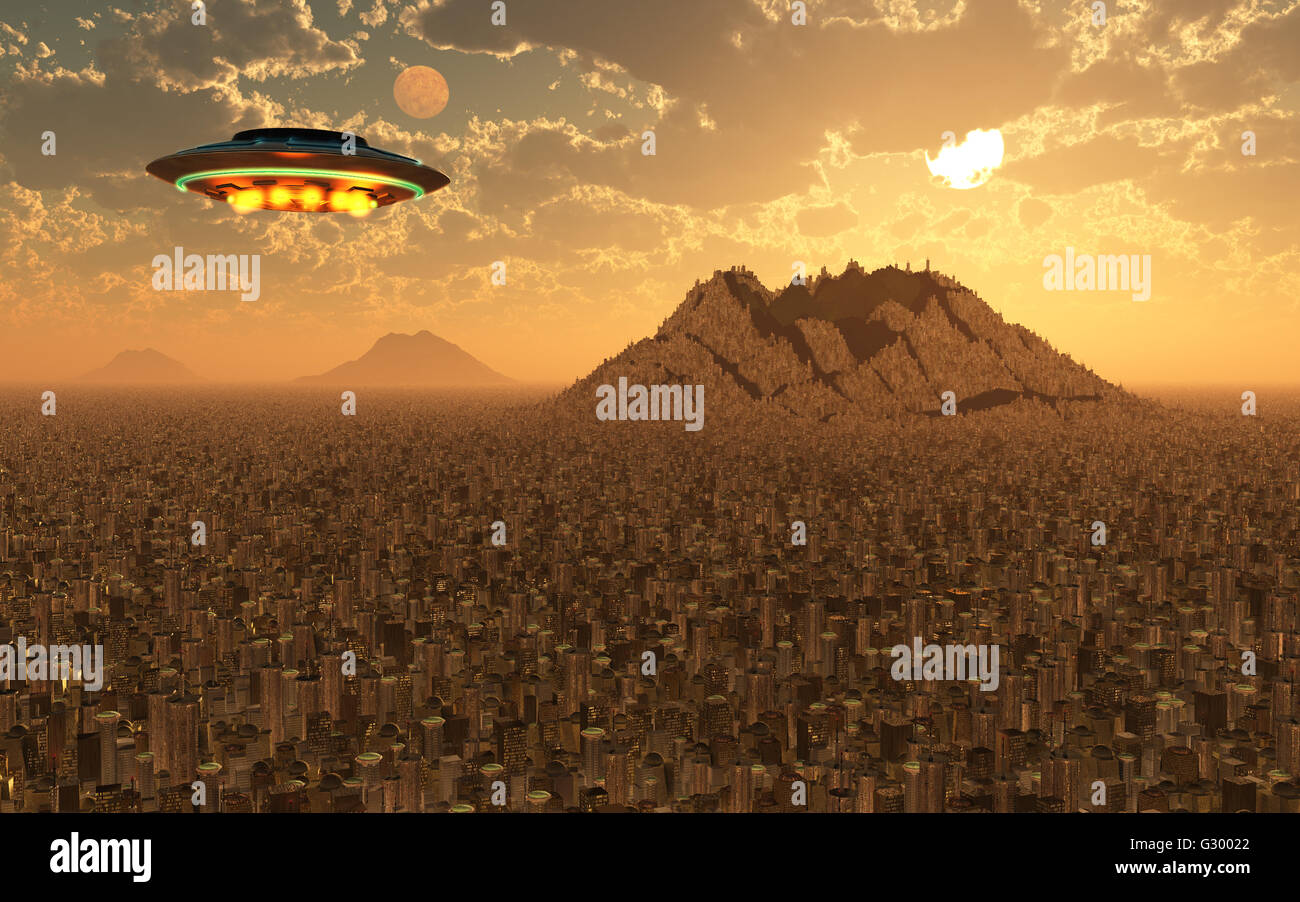 A Distant Alien World Stock Photo - Alamy