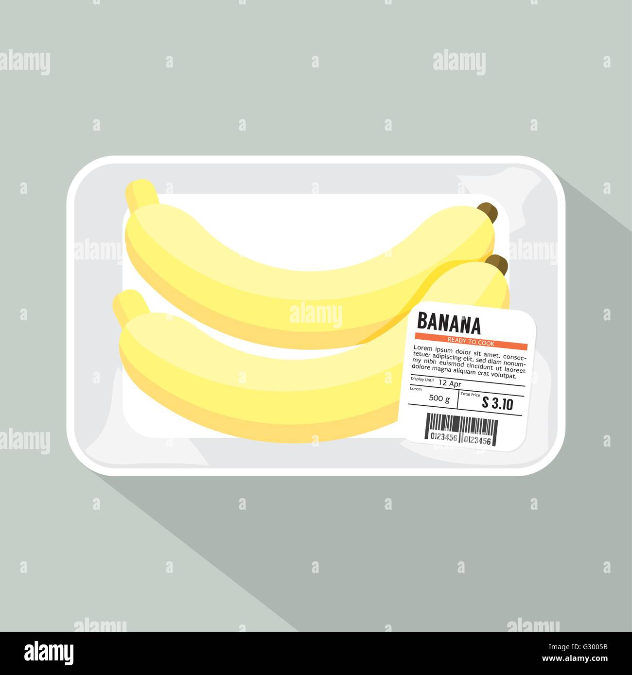 Banana Pack Vector Illustration Stock Vector Image & Art - Alamy