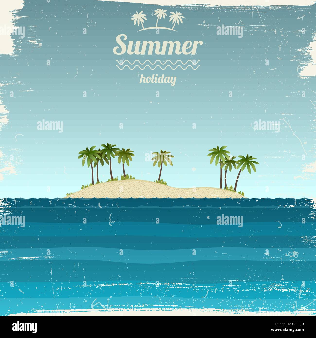 Skyline and palm trees Stock Vector Images - Alamy