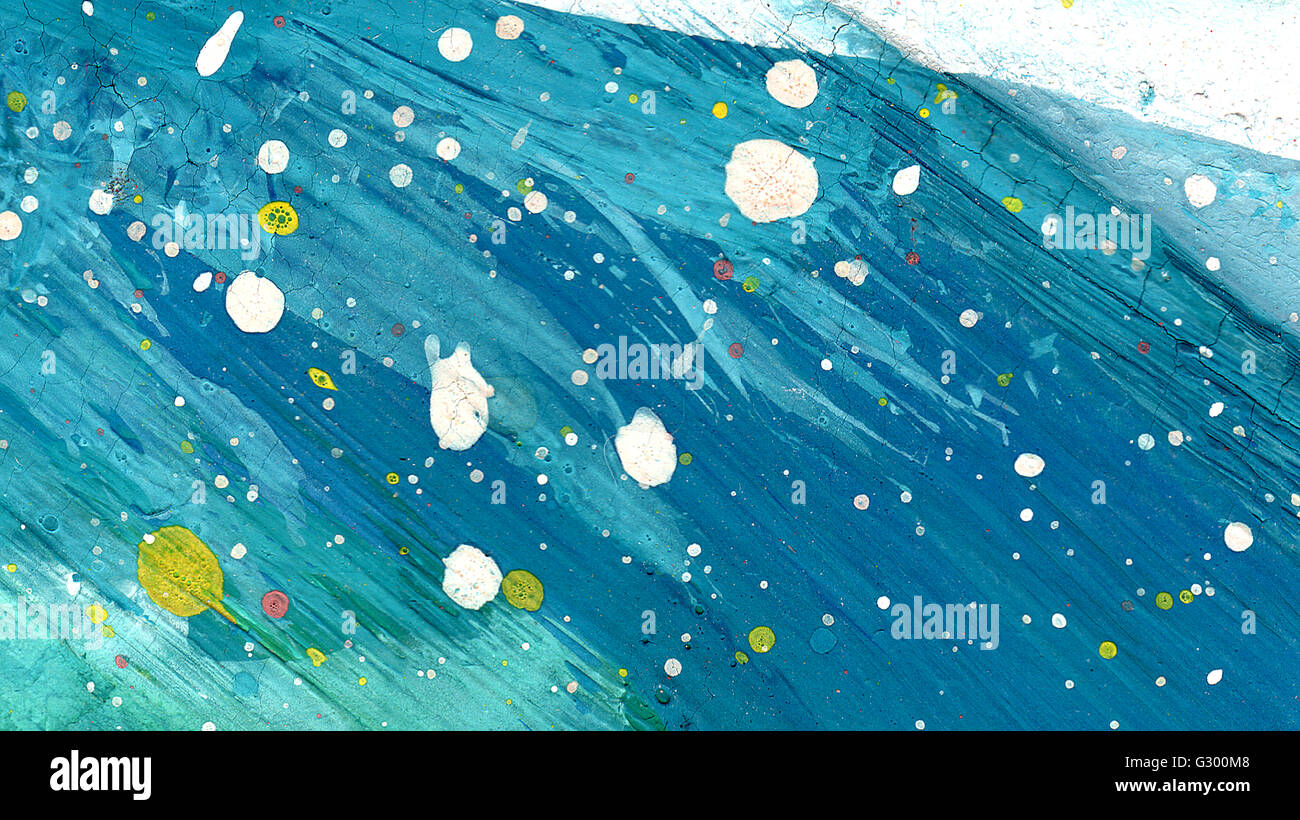 Colourful water color pouring on a paper Stock Photo - Alamy