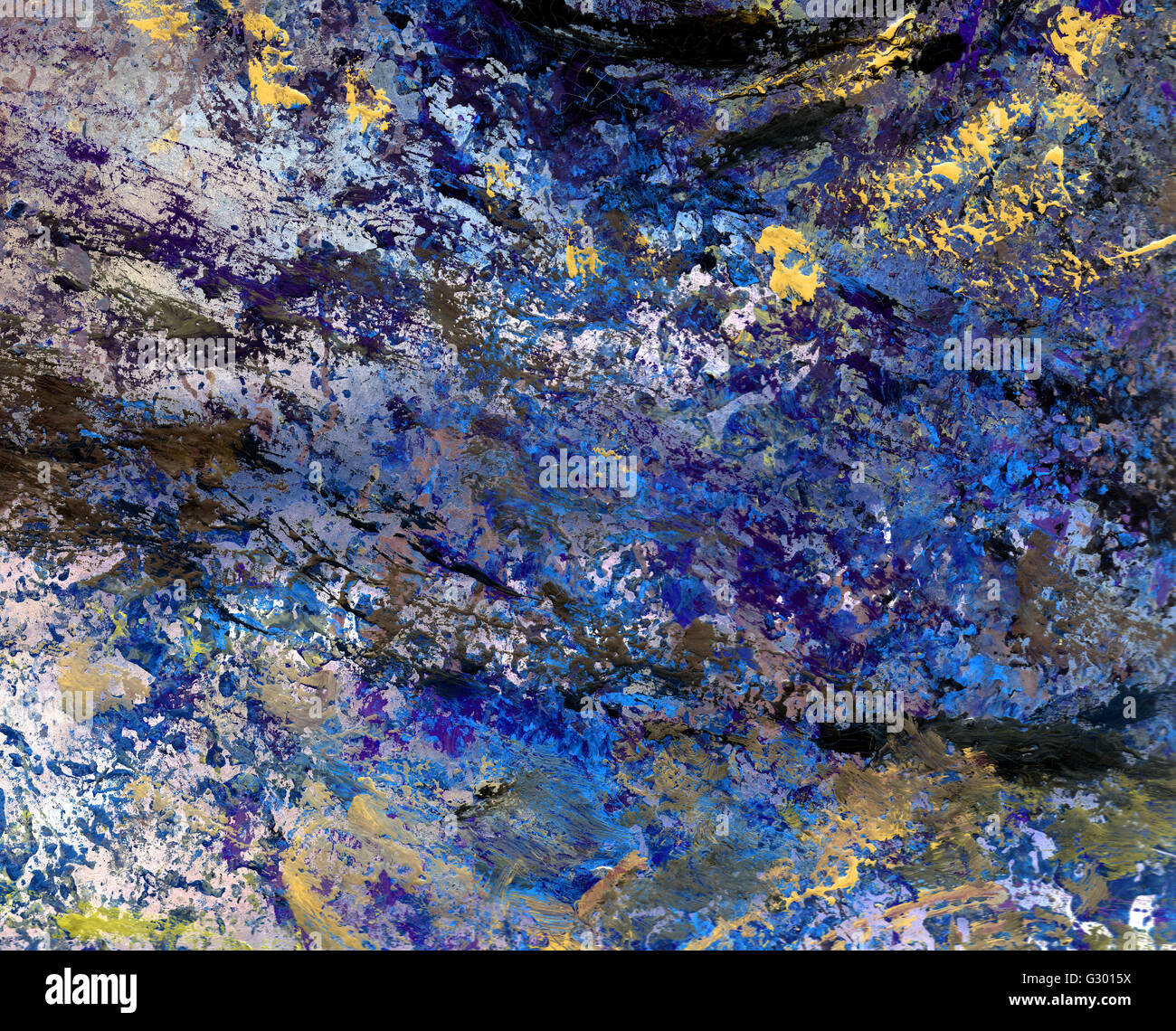 Paint layer on paper. Fragment of painting Stock Photo - Alamy