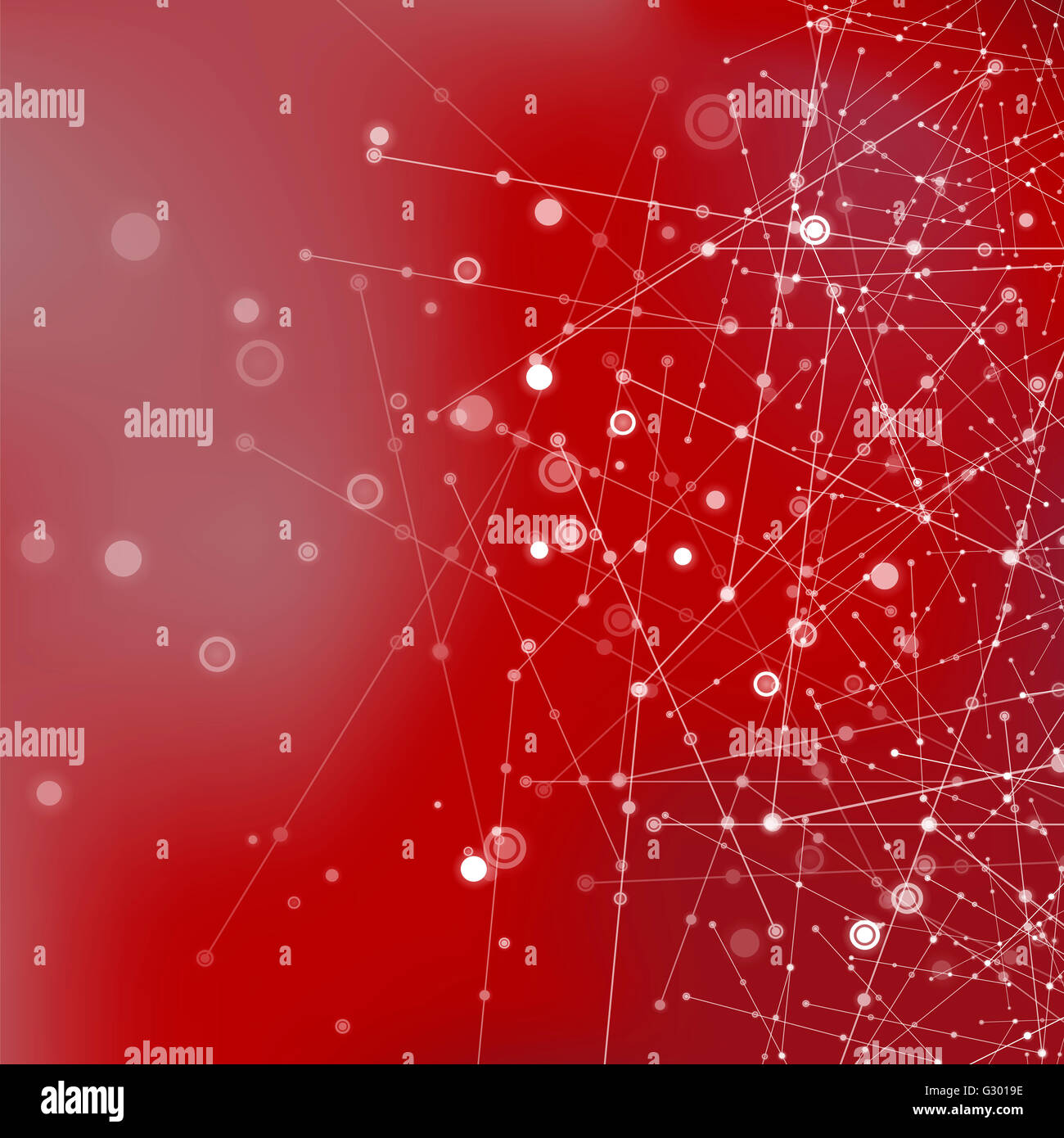 Red Technology Background with Particles Stock Photo - Alamy