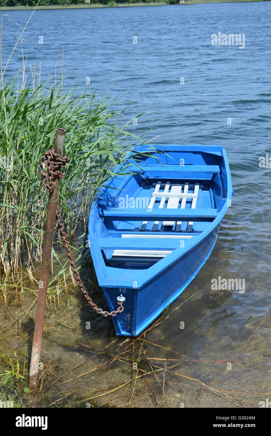 Blue boat on hi-res stock photography and images - Alamy