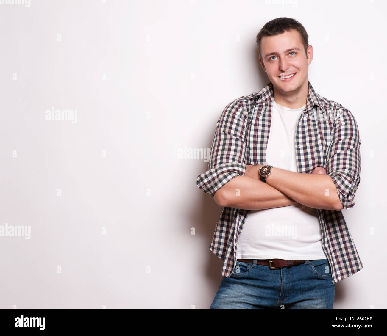 Smart young man arms hi-res stock photography and images - Alamy