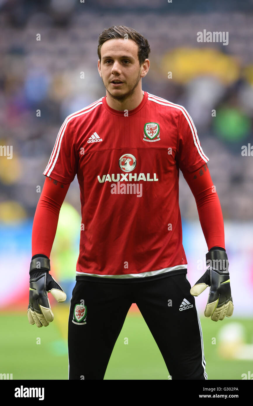 Wales goalkeeper Danny Ward during the International Friendly match at ...
