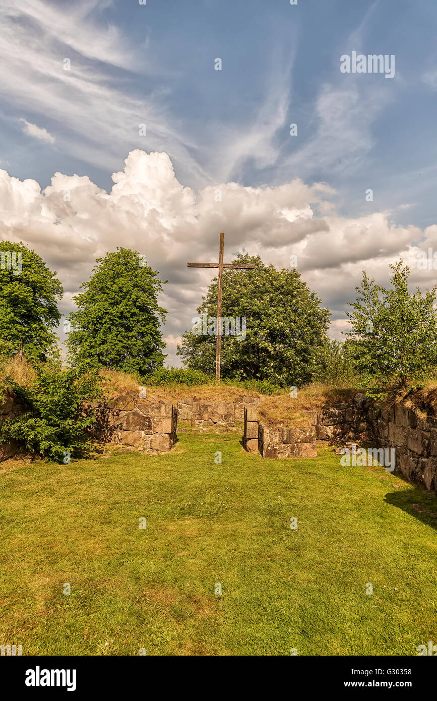 Ovraby stone church was built around the year 1100 to the site of older ...