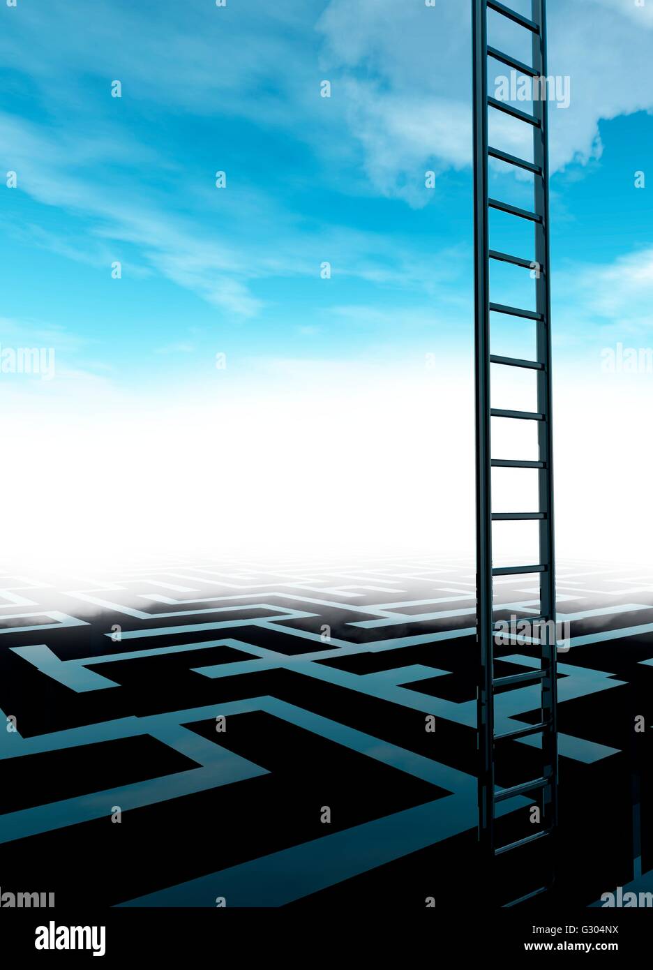 Ladder and maze hi-res stock photography and images - Alamy