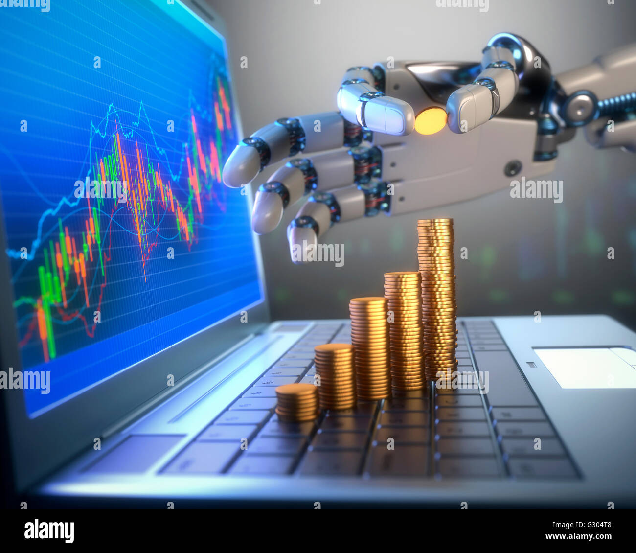 Robot hand computer hi-res stock photography and images - Alamy