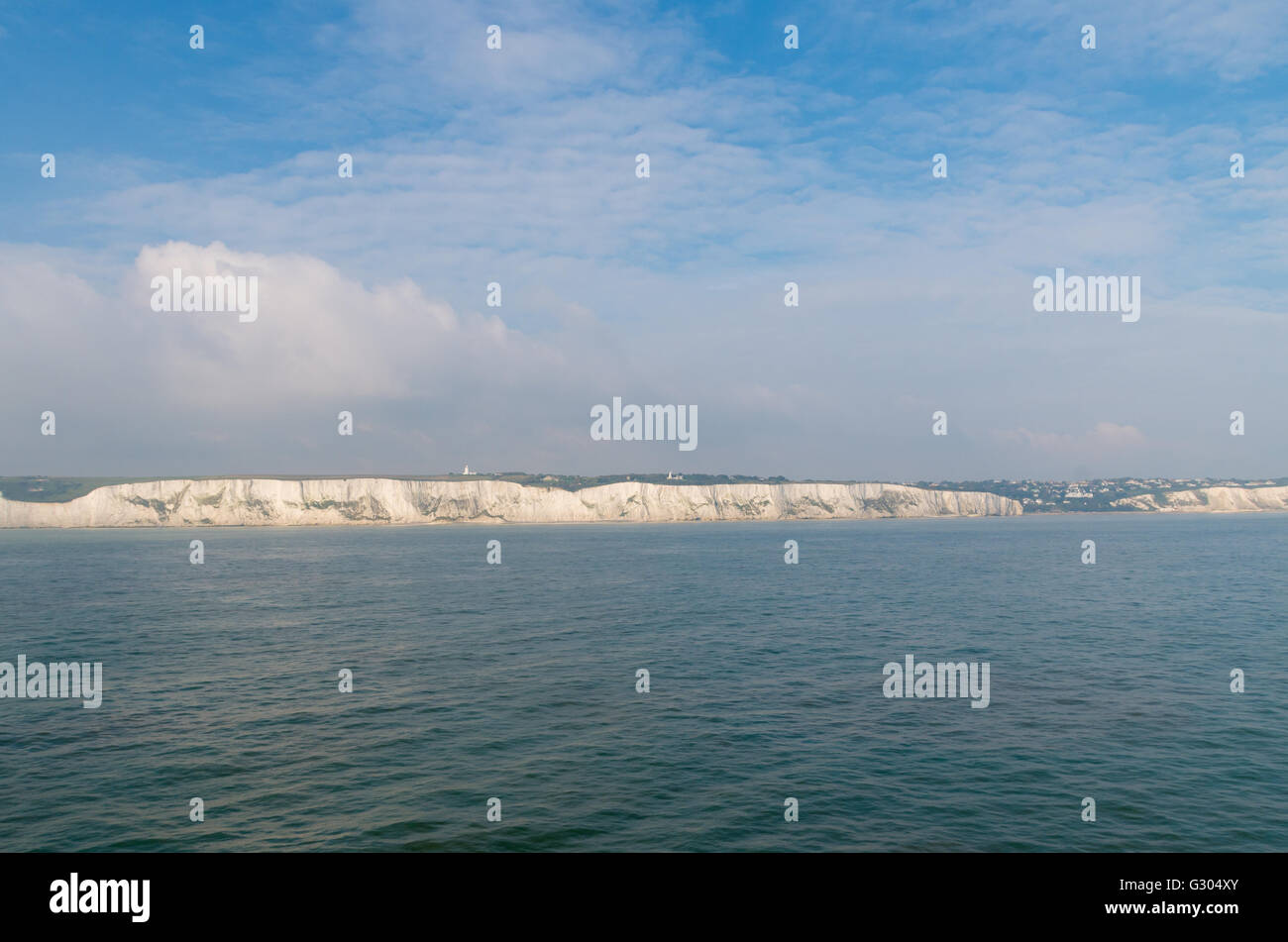 The famous Dover chalk cliffs seen from a ferry boat Stock Photo - Alamy