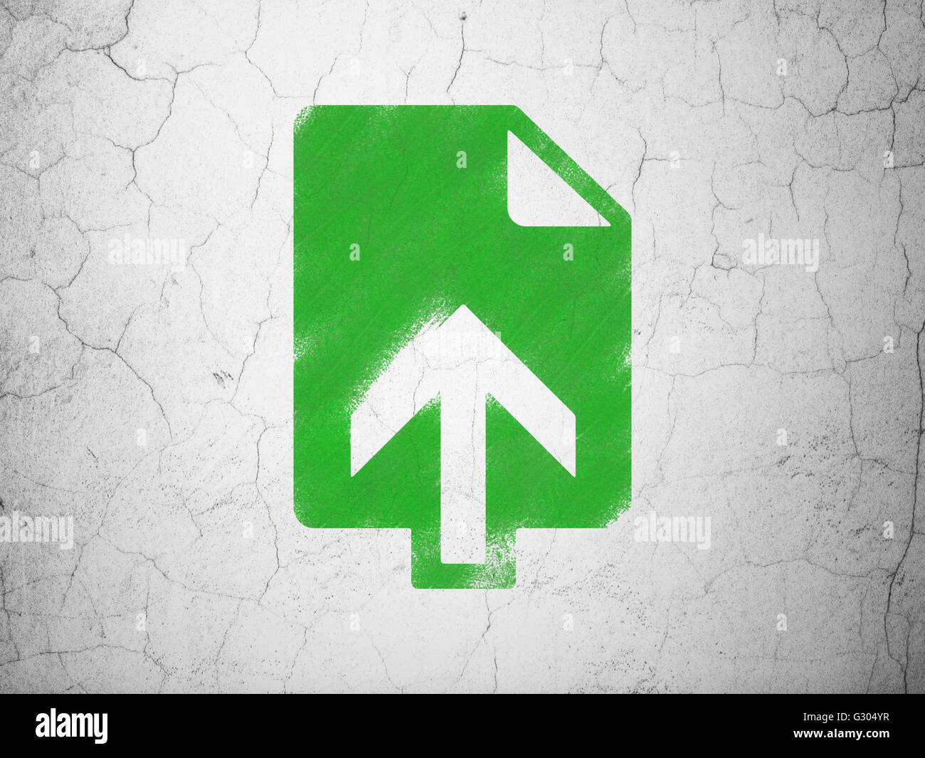 Web development concept: Upload on wall background Stock Photo - Alamy